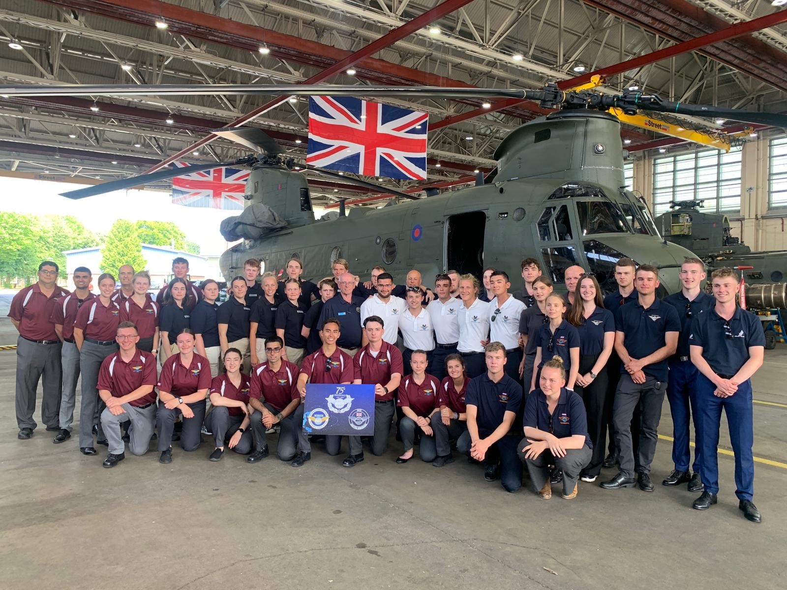 FVRF-ungdomar på ungdomsutbyte, RAF Air Cadets